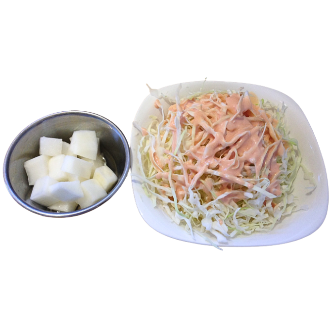 Coleslaw & Radish 콜슬로 & 무피클 | popo lee